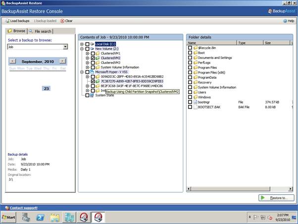 A Review Of Backupassist Within A Hyper V Environment Backupassist