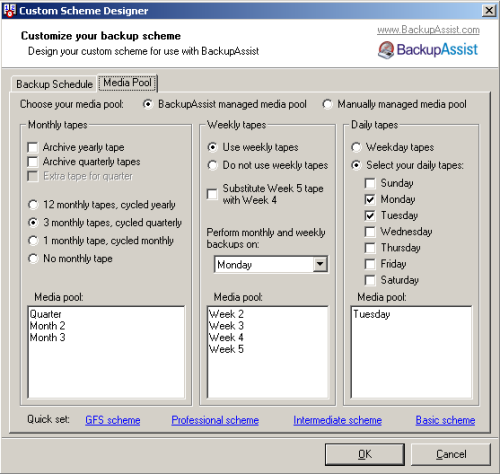 Ntbackup Custom Scheme Example 2