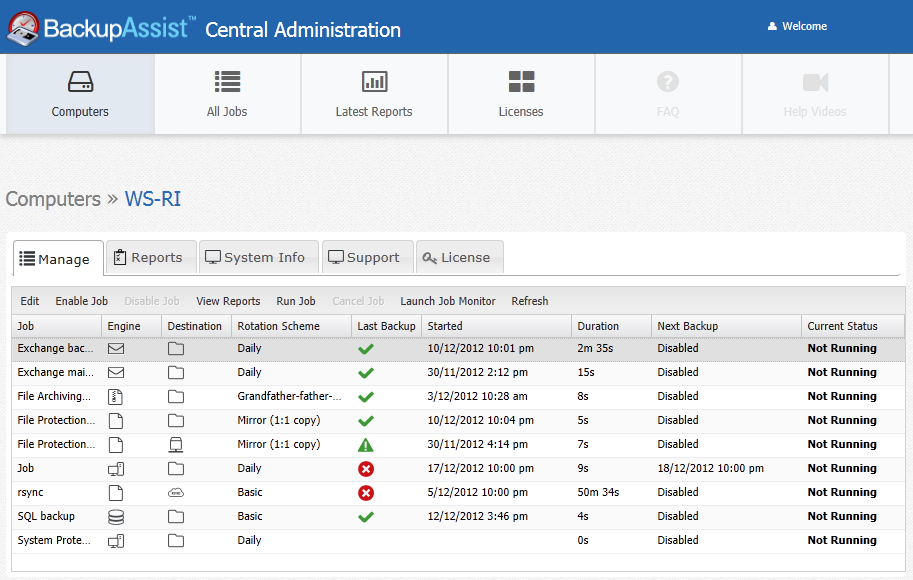 BackupAssist v6 to v7 comparison | BackupAssist